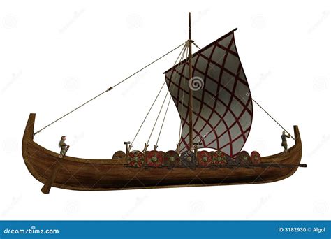 Viking Longship Stock Illustration Illustration Of Boat 3182930
