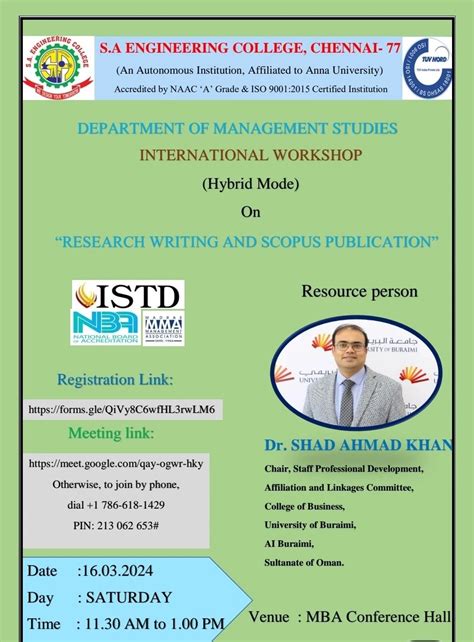 shad ahmad khan on linkedin it was great to resource international workshop on research