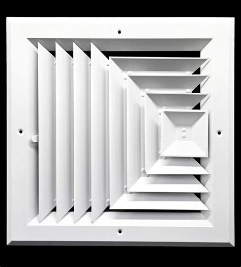6 X 6 3 Way Extruded Aluminum Ceiling Diffuser Square