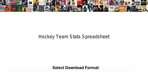 Hockey Team Stats Spreadsheetpdf Docdroid