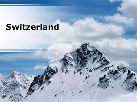Switzerland Powerpoint Country Ppt