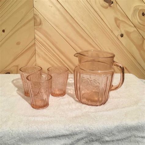 Find More Pink Depression Glass Set For Sale At Up To 90 Off