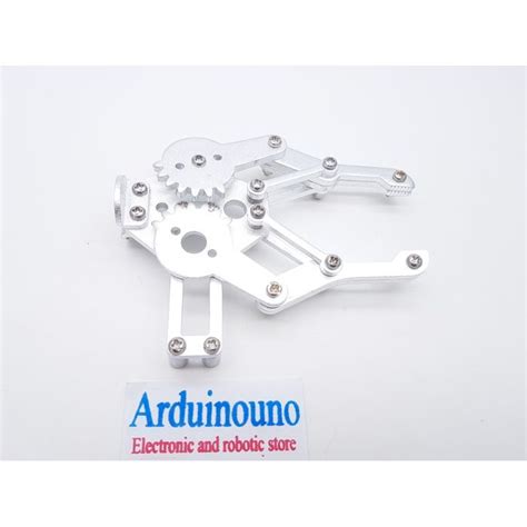 Jual Gripper Aluminium Robot Arm Clamp Claw Mount For Servo Lengan
