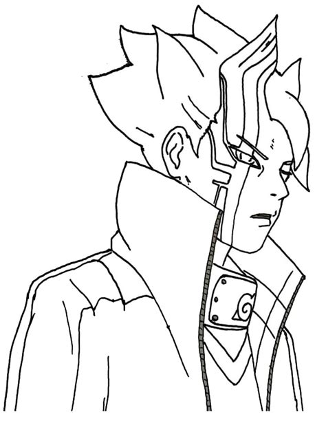 Boruto 1 Coloring Page Anime Coloring Pages