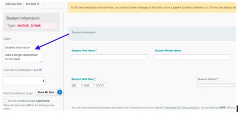 Prepare Custom Form Editing Guide Schoolmint Support
