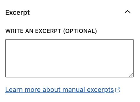 Page Post Settings Sidebar Documentation