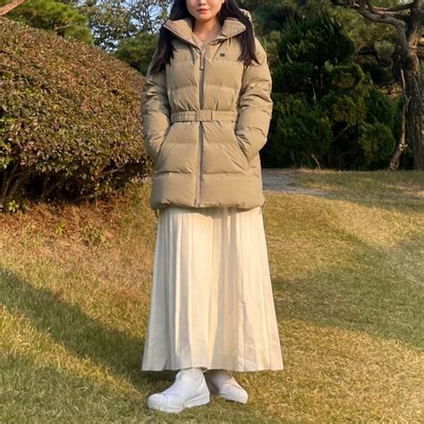 여자 겨울 패딩 코디 코오롱스포츠 쿠치 다운 가벼운 여성 아우터 추천 네이버 블로그