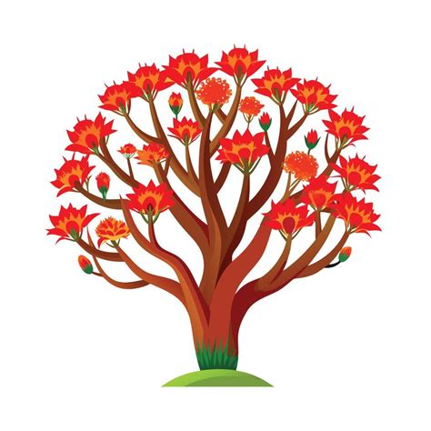 Flower Tree Species Vector Art Icons And Graphics For Free Download