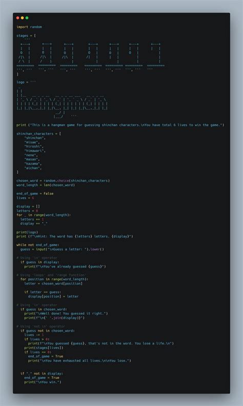 How To Program A Hangman Game With Pythons Logic Ankit Posted On