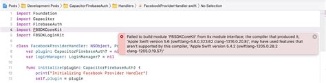 Fbsdkcorekit Not Compiling · Issue 214 · Baumblattcapacitor Firebase Auth · Github