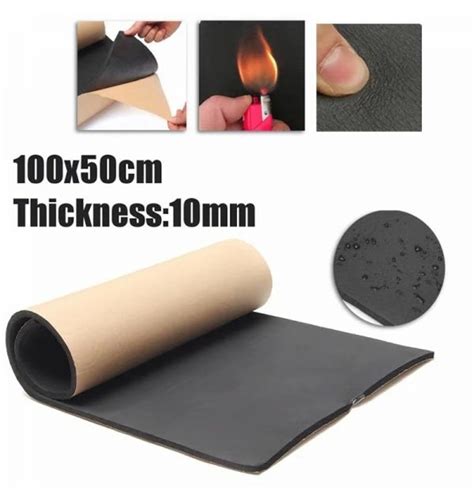 단열테이프 보온테이프 수도 파이프 배관 보온재 100x50cm 고무 폼 자체 접착 테이프 자동차 방음 난연 티몬