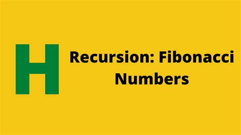 HackerRank Recursion Fibonacci Numbers Problem Solution Programming101