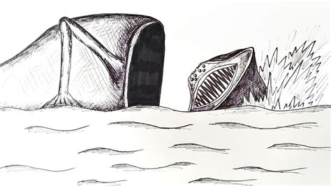 How To Draw Sea Eater Vs El Gran Maja Youtube