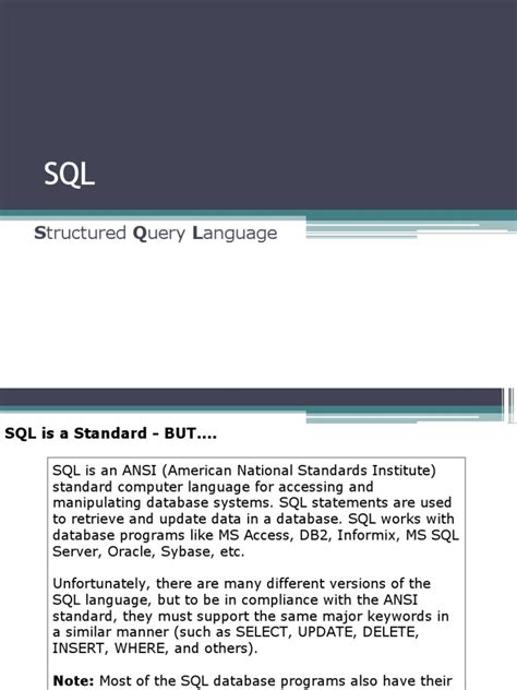 Complete Sql Pdf Relational Database Sql