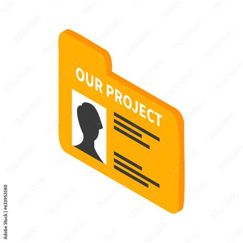 Personal Locked Folder Icon Isometric Vector File Data Secure Information Stock Vector Adobe