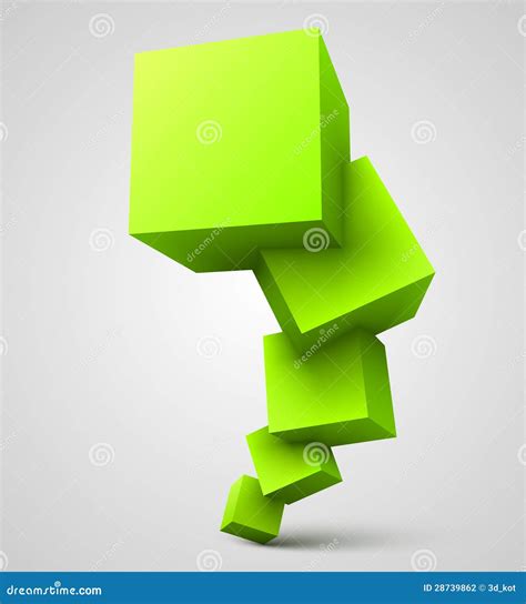Green Cubes 3d Stock Vector Illustration Of Advertise 28739862