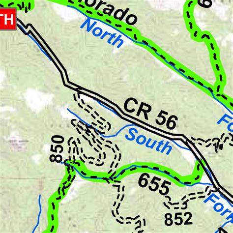 Bailey Area Hiking Trails Map By Park County Recreation And Resource
