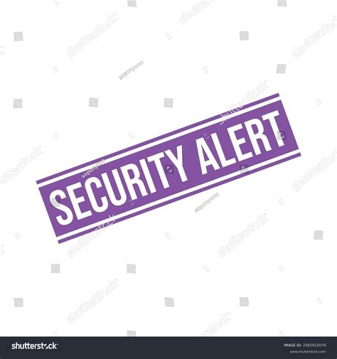 Security Alert Rubber Stamp Vector Template Stock Vector Royalty Free 2562922079 Shutterstock