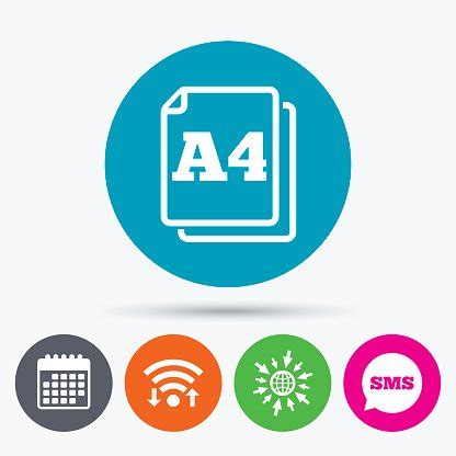Paper Size A4 Standard Icon Document Symbol Royalty Free Vector Stock FreeImages