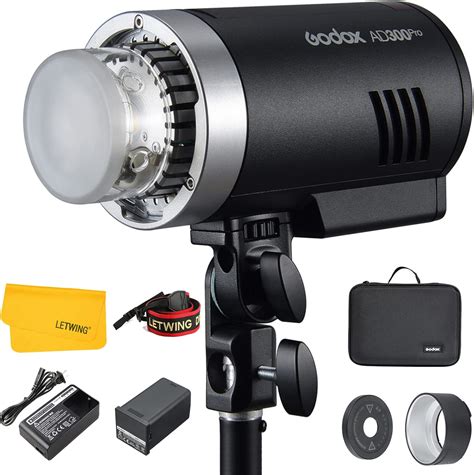 Amazon.com : Godox AD300 Pro AD300Pro Flash Strobe Monolight, 300Ws ...