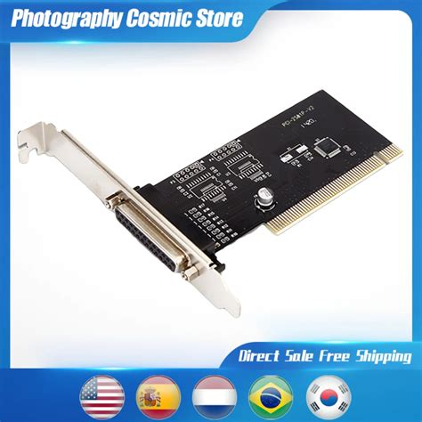 Pci 어댑터 카드 Pci 병렬 Lpt 25pin Db25 프린터 포트 컨트롤러 확장 카드 데스크탑 컴퓨터 액세서리 용