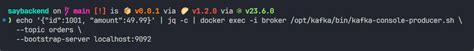 running kafka locally with docker and kraft mode saybackend
