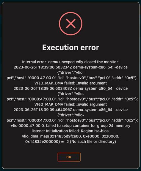 mulitple errors passing gpu to vm vm engine kvm unraid