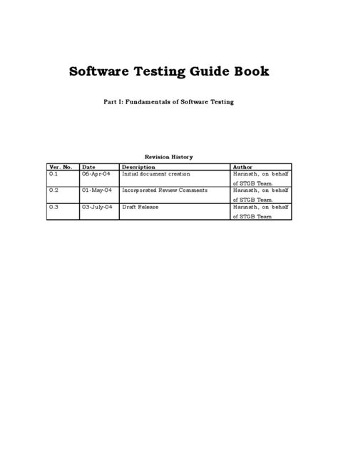 software testing guide book pdf simulation software testing