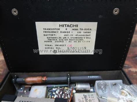 Ac Dc Two Way Built In Ac Power Supply Radio Hitachi Ltd Tokyo