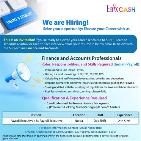 harsh raj jain on linkedin wearehiring payroll finance accounts noidajobs ebixcash