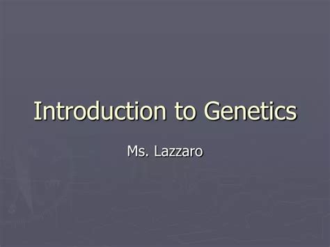 PPT Introduction To Genetics PowerPoint Presentation Free Download ID 6536966