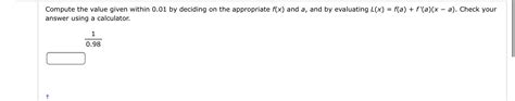 solved compute the value given within 0 01 by deciding on