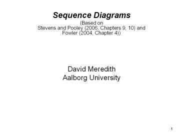 PPT Sequence Diagrams PowerPoint Presentation Free To Download Id C YTE O