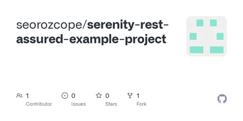 Github Seorozcopeserenity Rest Assured Example Project