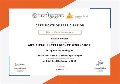 Ankita Awasthi On Linkedin Certificate Ai