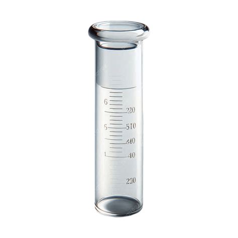 A Clear Glass Graduated Cylinder With Measurement Markings For Accurate