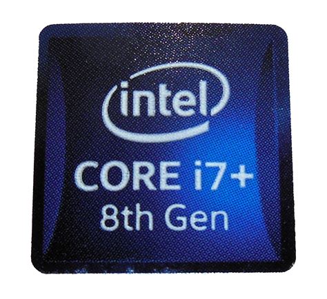 Intel Core I7 8th Generation Sticker 18x18mm 11 16″ X 11 16″ [993