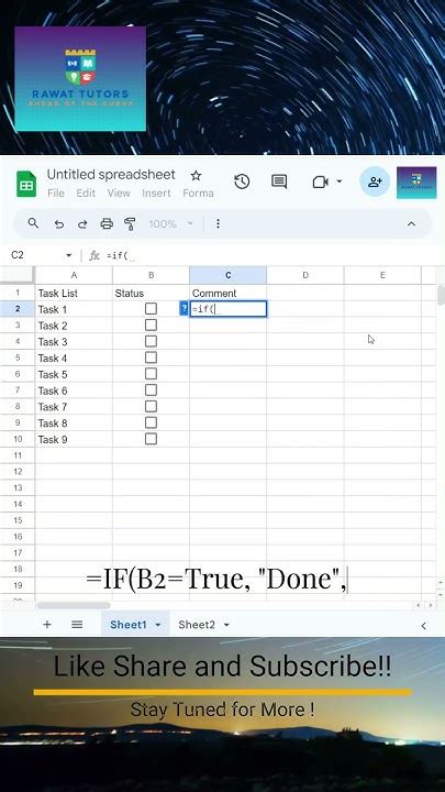 Dynamic Check Box In Excel Exceltips Excel Exceltricks Youtube