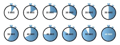 Premium Vector Horizontal Set Of Analog Clock Icon