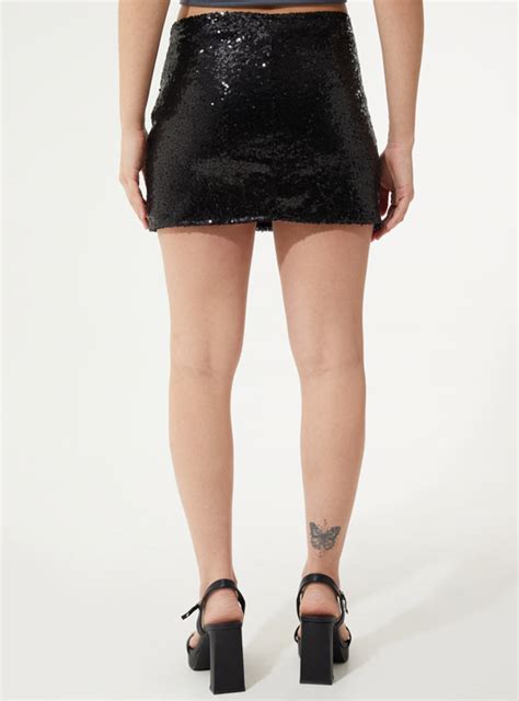 Ripley Falda Index Para Mujer Corta Brillos Night