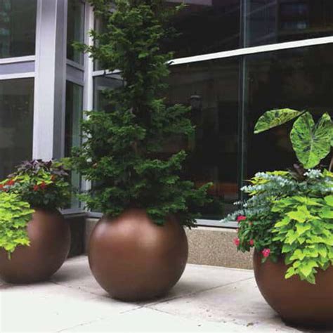 Globe Spherical Planters T2 Site Amenities