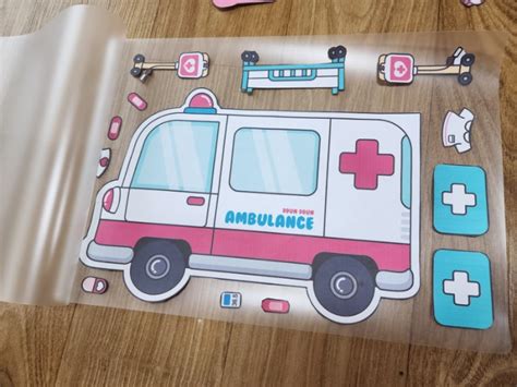 집콕놀이 뚠뚠토이 산리오 병원 종이놀이북 만들기 네이버 블로그