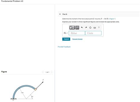 Solved Fundamental Problem 4 6 Part A Determine The Moment