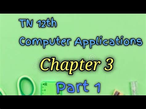TN 12th Computer Applications Chapter3 Chapter 3 Introduction To DBMS