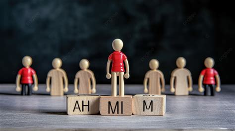 검은 셔츠는 손을 잡고 I Hm이라는 단어가 있는 나무 블록 옆에 서있는 사람을 입었습니다 나는 누구인가 그림 누구 개념 배경 일러스트 및 사진 무료 다운로드