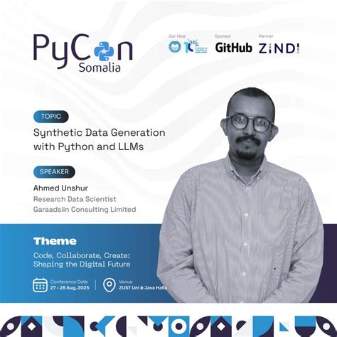 Pyconsomalia2025 Pythonconference Somalitech Ai Datascience Llm