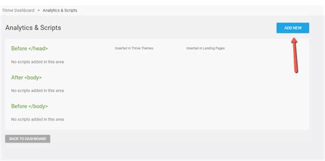 Using The Analytics Scripts Feature In Thrive Dashboard Thrive Themes