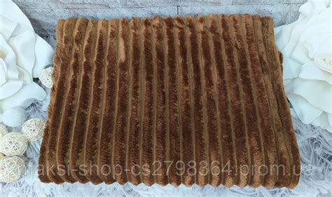 Покривало Плед Шарпей Смужка Полуторний 160 210 См Розмір Мікрофібра Коloco S 1091 — Купить