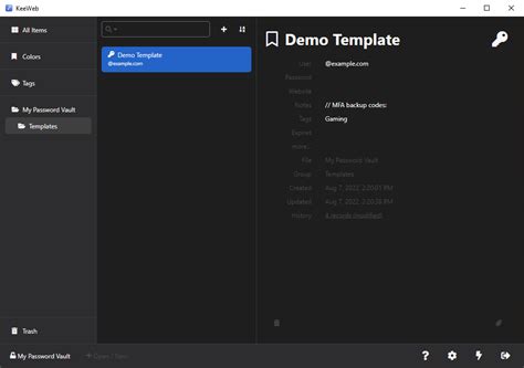 Keeweb An Opensource Password Manager R3dspace