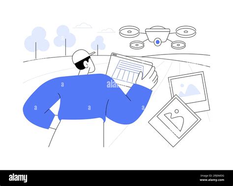 Aerial Imagery Drones Abstract Concept Vector Illustration Stock Vector Image And Art Alamy